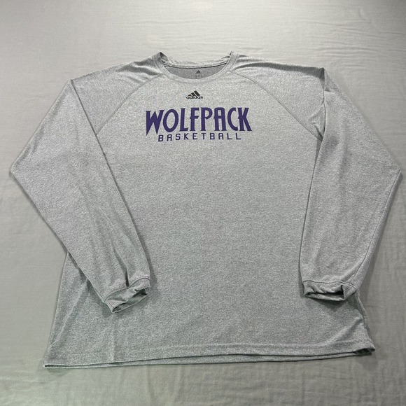 adidas | Sweaters | Adidas Nevada Wolf Pack Shirt Mens Xl Gray Long ...
